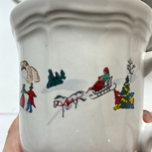 Farberware | Dining | Farberware White Christmas Mugs 7 By Katherine ...